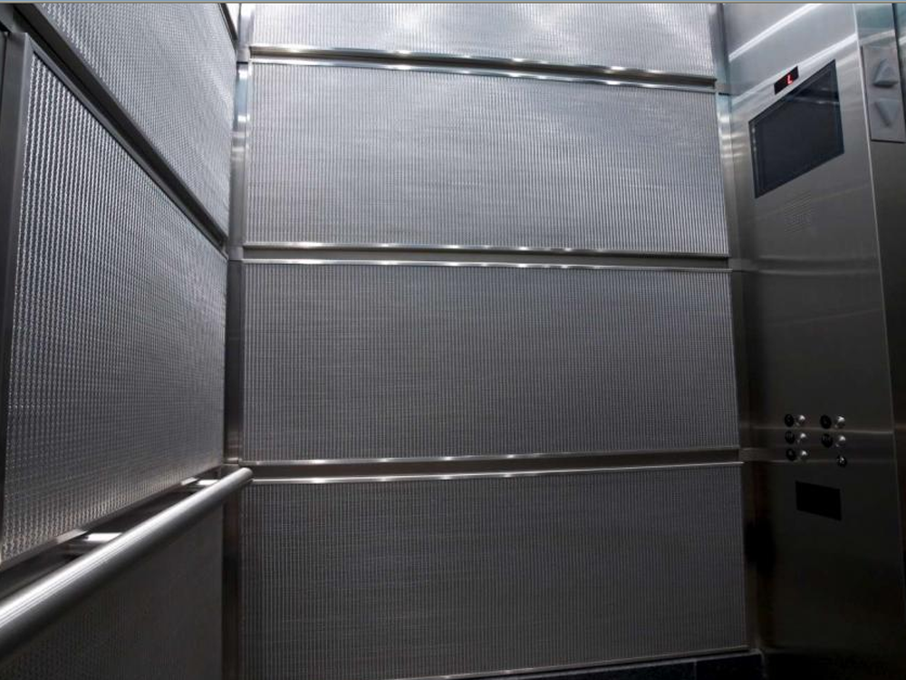 Elevator Decoration – Wall Covering | Gecho Metal Fabrics